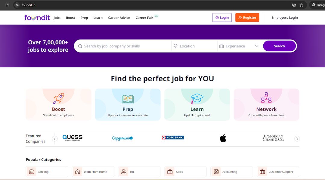 كيف تستفيد من Foundit للعثور على وظيفة؟ - منصة مُلهمون